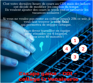 escape game équipe 3 | Genially