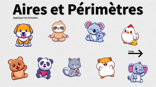 6e - Perimetres et Aires - formules | Genially