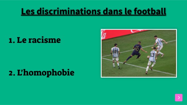 Les discriminations dans le foot | Genially