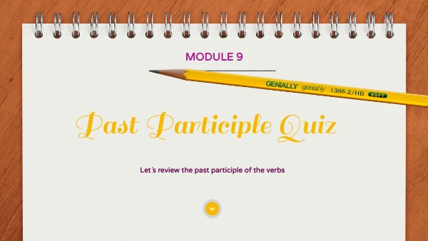 Past Participle Quiz | Genially