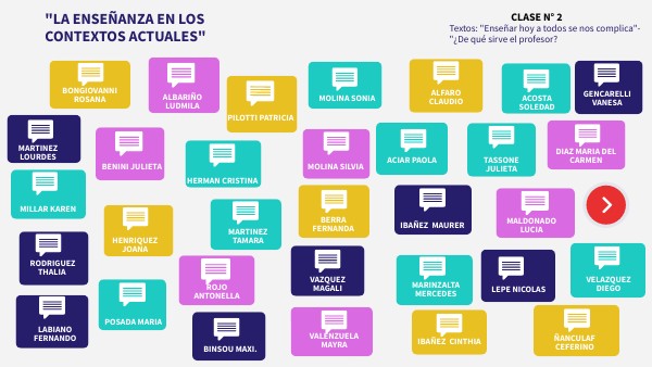 "LA ENSEÑANZA EN LOS CONTEXTOS ACTUALES"