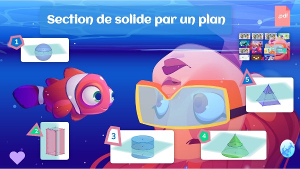 Section de solide par un plan GeoGebra 3D
