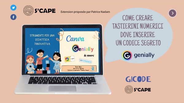 Tastierino numerico S'cape GI-CODE | Genially