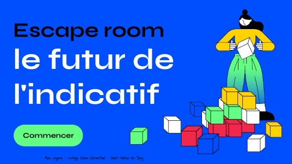 escape room le futur de l'indicatif | Genially