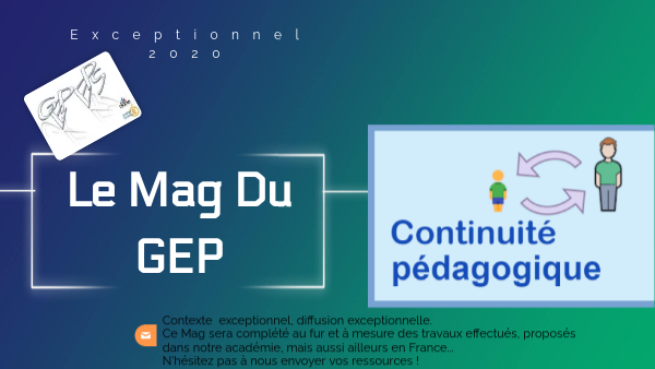Le Mag du GEP n° 6 spécial 2020 | Genially