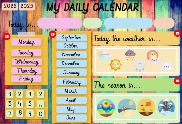 Daily Calendar | Genially