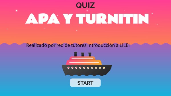 Normas APA Y TURNITIN QUIZ | Genially