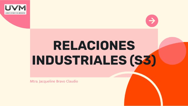 Relaciones Industriales S3 | Genially