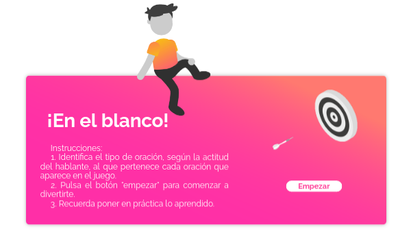 Juego oraciones según actitud hablante | Genially