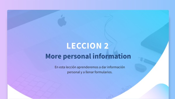 I.1 U.1 More personal information | Genially