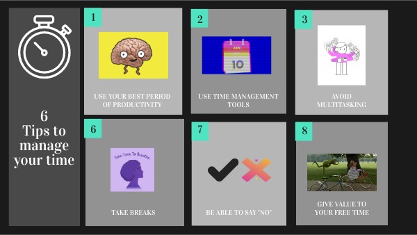 tips for time management | Genially