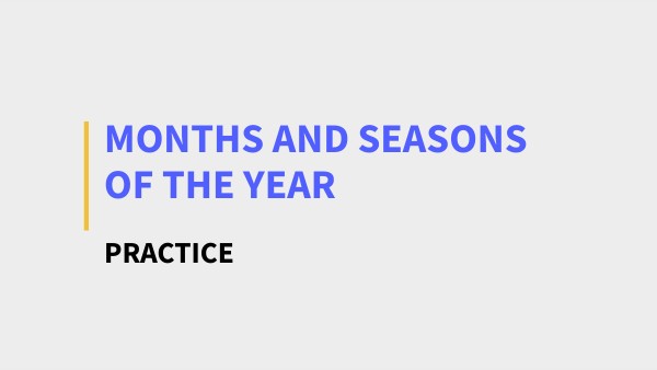 SEASONS | Genially
