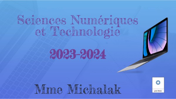 SNT Mme Michalak | Genially