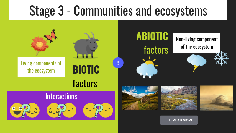 3.2 Biotic and abiotic factors