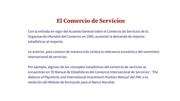 comercio de servicios | Genially