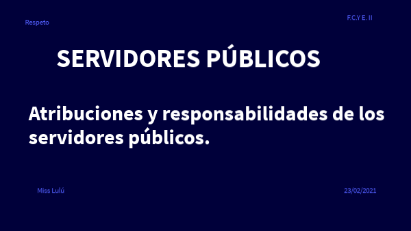 Servidores públicos | Genially