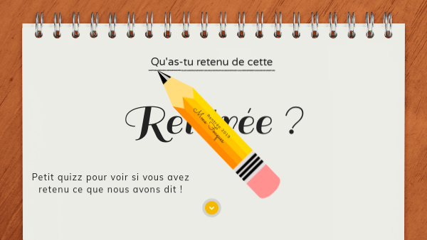 Questionnaire de rentrée | Genially