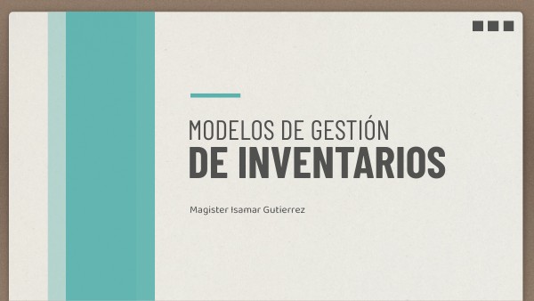 MODELOS INVENTARIO | Genially