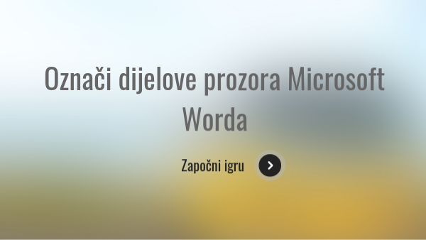 Dijelovi prozora Microsoft Word copy | Genially