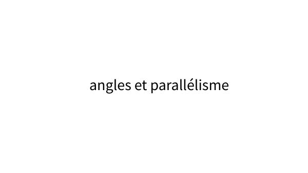 angles et parallélisme | Genially