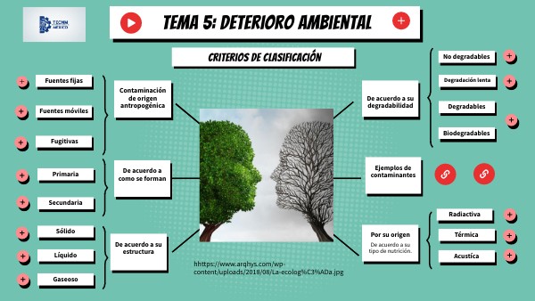 imagen interactiva Tema 5 Contaminación, Conceptos básicos