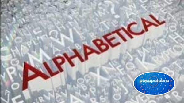 ALPHABETICAL - Task 2 Pasapalabra | Genially