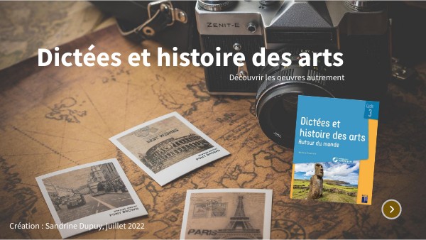 Découverte des oeuvres (dictées et HDA) | Genially