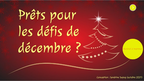 Défis de Noël (cycle 3) | Genially