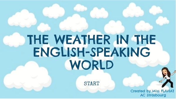 The weather in the English-speaking world (6e) | Genially