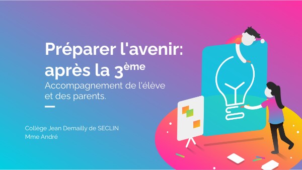 Orientation 3eme Miss André | Genially