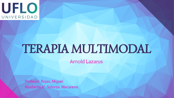 Terapia multimodal | Genially