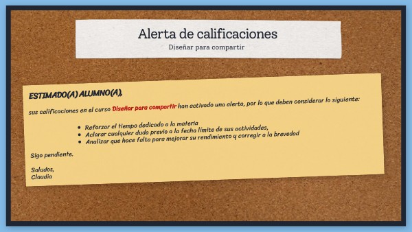 Alerta de calificaciones | Genially