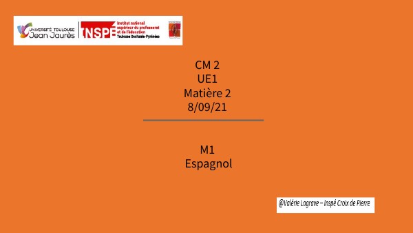 CM 2 UE1 matière 2- M1 | Genially