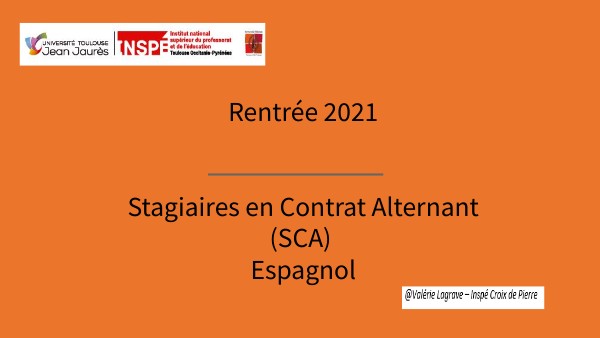 Livret d'accueil 2021-SCA | Genially