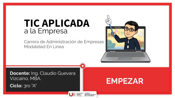 Bienvenida | TIC Aplicada a la Empresa