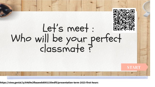 TERM 2023 First hours | Genially