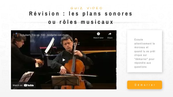 Révision : Les plans sonores | Genially