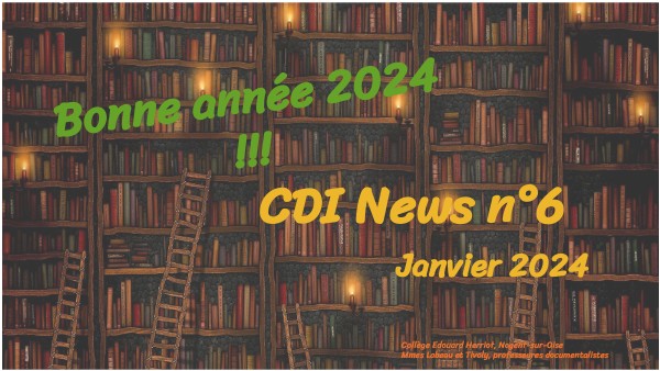 CDI News Janvier 2024 | Genially