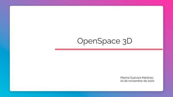 OpenSpace 3D copia | Genially