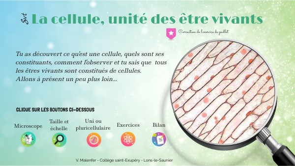 La cellule, unité du vivant | Genially