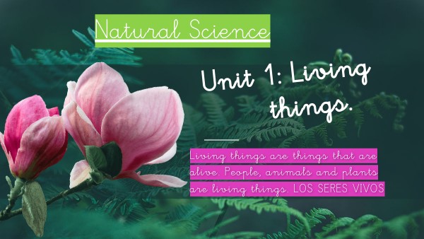 Unit 1 Natural: Plants