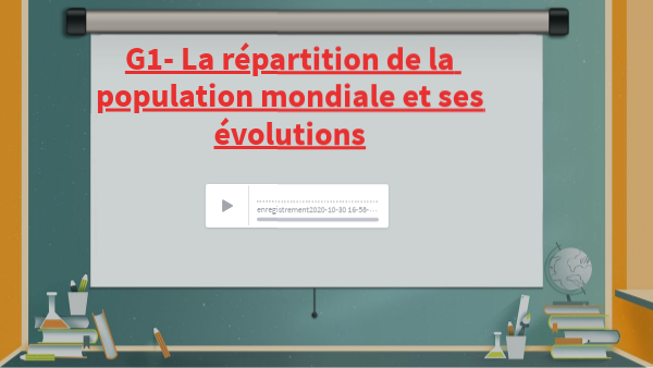 G1- La répartition de la population mondiale | Genially