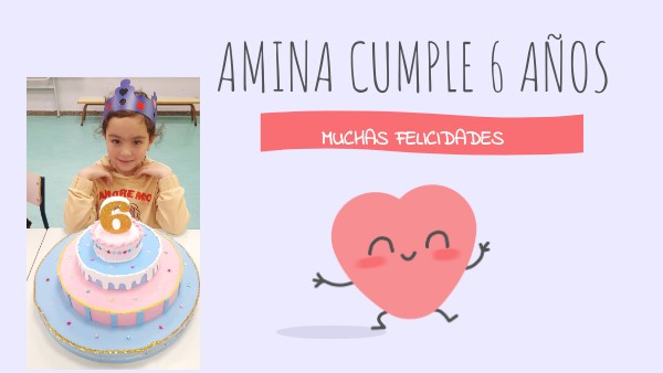 VIDEO CUMPLE AMINA | Genially