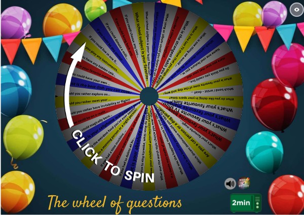 The wheel of questions | Genially
