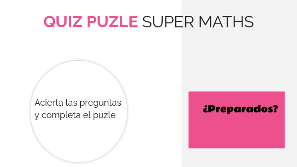 Puzle super maths | Genially