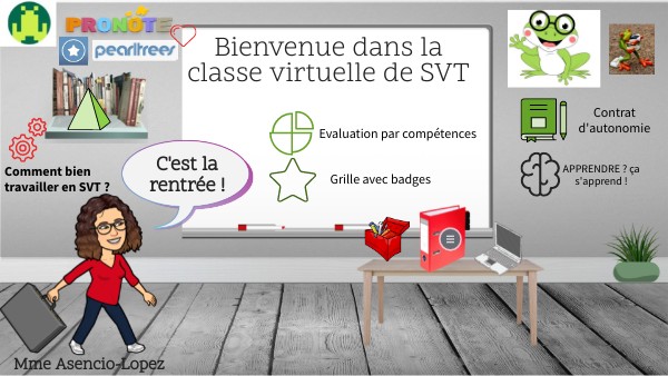 Classe virtuelle SVT - C'est la rentrée | Genially