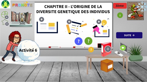 Classe virtuelle SVT 3ème CII | Genially