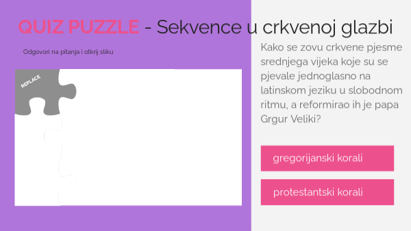 Sekvence u crkvenoj glazbi | Genially