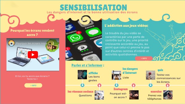 Sensibilisation écrans | Genially