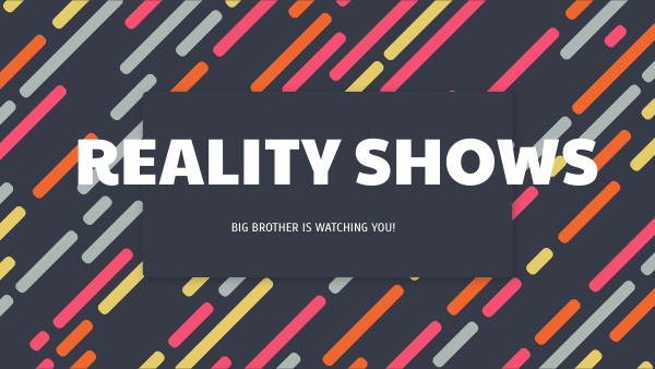 Reality shows | Genially